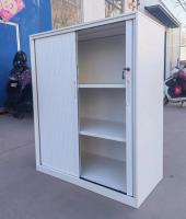 China Steel Lockable Filing Cabinets with Rolling Tambour Door and Customizable Shelves Providing Secure and Organized Storage for Workplace Documents for sale