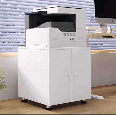 China Mobile Steel Printer Cabinet with Lockable Storage Drawer and Rolling Casters Metal Office Printer Stand for Home and Workplace Use for sale