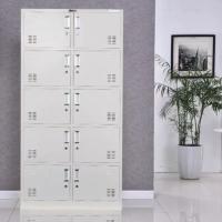 China 10 Door Metal Locker Cabinet with Multiple Compartments for Office and Employee Storage for sale