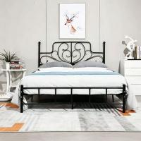 China Single Metal Bed for Staff Dormitories Factory Direct Steel Bed in Multiple Sizes for sale