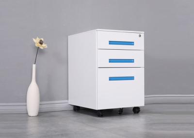 China A4 File Metal Mobile Pedestal 3 Drawer Locking Cabinet H600mm Cold Rolled Steel for sale