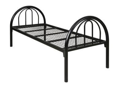 China KD Metal Single Bed 1900x900mm Space Saving Home Furniture Steel Bed for sale