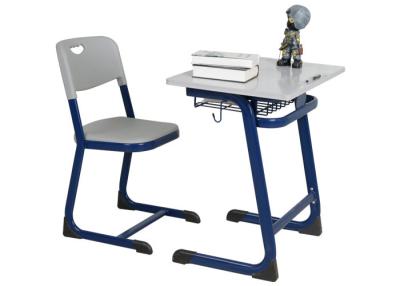 China OEM School Desk With Chair Ergonomic Single Seat Student Desk Set 760mm Height for sale