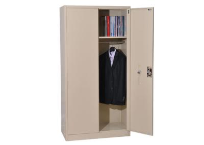 China Steel Metal Wardrobe Closet 0.274m3 H1800 W850 D390mm Office Storage Cabinet for sale