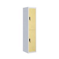 China 2 Door Steel Storage Locker Cabinet 1850x380x450mm 0.6mm Thickness for sale