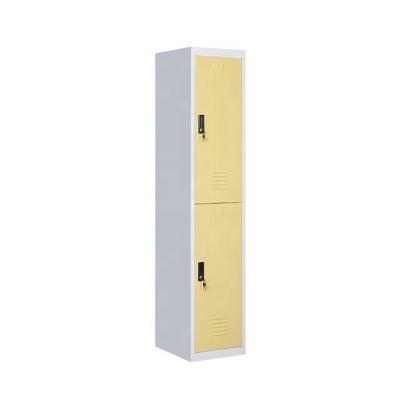 China 2 Door Steel Storage Locker Cabinet 1850x380x450mm 0.6mm Thickness for sale