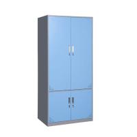 China 36kg Metal Storage Locker Cabinet 4 Door Steel Wardrobe H1800 W900 D420 Blue for sale