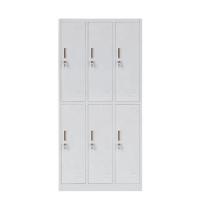 China ODM 6 Door Knocked Down Metal Storage Locker Cabinet for sale