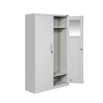 China 2 Door Metal Storage Locker Cabinet 1850x900x450mm 0.6mm Steel for sale