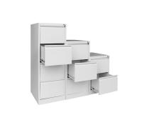 China 40KGS Metal Drawer Cabinet 2 3 4 Drawers Steel Filing Cabinet H1031mm Office Storage for sale