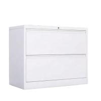 China 36KG 2 Drawer Lateral File Cabinet Lockable Metal Filing Cabinet H760mm Office Storage for sale