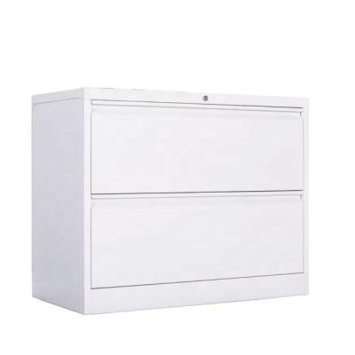 China 36KG 2 Drawer Lateral File Cabinet Lockable Metal Filing Cabinet H760mm Office Storage for sale