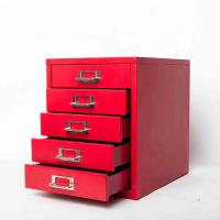 China 5 Drawer Lockable Filing Cabinet 0.6mm Cold Rolled Steel Office Storage for sale