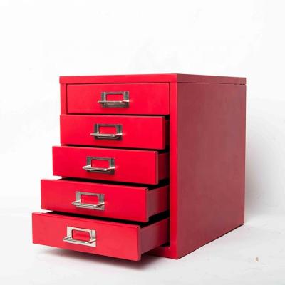 China 5 Drawer Lockable Filing Cabinet 0.6mm Cold Rolled Steel Office Storage for sale