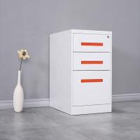 China 3 Drawer Cyber Lock 20.8KG Metal Mobile Pedestal With Wheels for sale