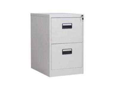 China Knock Down Metal Drawer Cabinet 2 Drawer H731xW452xD620mm Filing Cabinet for sale