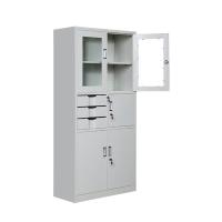 China Electrostatic Powder Coating Glass Door Steel File Cabinet for sale