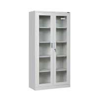 China Lockable Sliding Glass Door Steel Filing Cabinet 1850x900x450mm Visible Showcase for sale