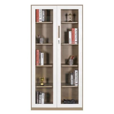 China Glass Door Lockable Filing Cabinet H1850xW900xD400mm Cold Rolled Steel Office Storage for sale