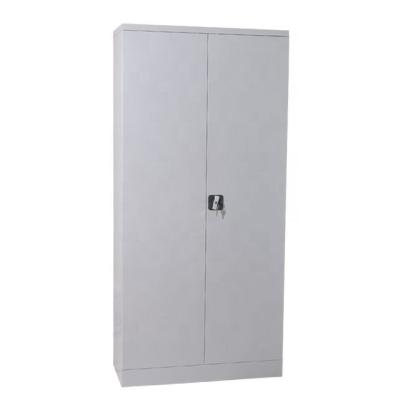 China Knock Down Steel Filing Cabinet 0.12cbm Lockable 2 Door Office Storage H1800mm for sale