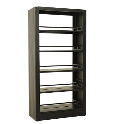 China 80kg per Layer Double Sided Movable Bookcase Metal Shelves H2000mm W1000mm D450mm for sale