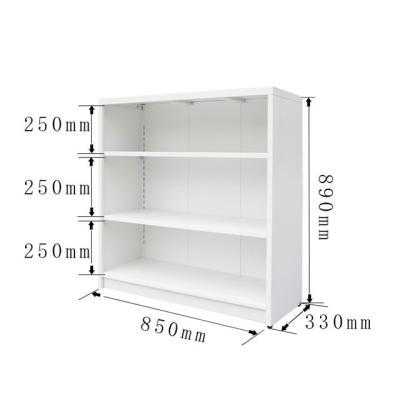 China Home Use School Easy Assemble Book Shelf Bookcase 850x330x890mm Steel for sale