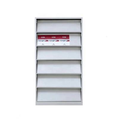 China Powder Coating SPCC Metal Rack Bookshelf H2000mm for Document Storage Office Library for sale