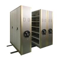 China Movable Metal Rack Shelf W900mm H2300mm Compact Frame RAL Color Electrostatic Powder Coating for sale