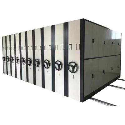 China Manual Mass Movable Shelving System H2300mm W900mm D560mm for School Library for sale