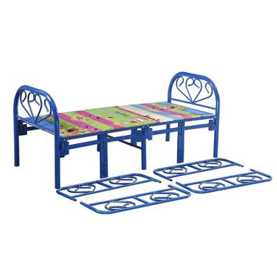 China Arc Design Iron Mesh Metal Single Bed Frame 1900x900mm with Basket Storage for sale