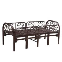 China Baking Paint Metal Frame Single Iron Bed 1900x900mm for Bedroom Furniture for sale