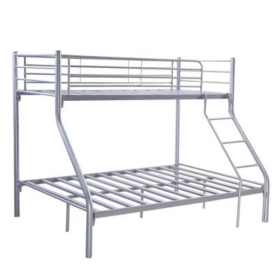 China Heavy Duty Twin Over Full Metal Bunk Bed Frame 1900x1650x900mm for Dormitory Prison School for sale