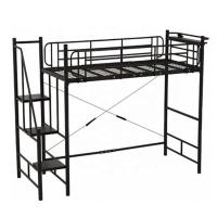 China Knock Down 2 Layers Steel Metal Bunk Bed Frame H1820xW2000xD900mm for sale
