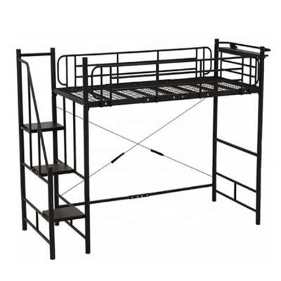 China Knock Down 2 Layers Steel Metal Bunk Bed Frame H1820xW2000xD900mm for sale