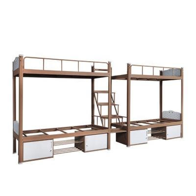 China Rust Proof Metal Bunk Bed Frame 1.2mm Thickness H1850mm for Dormitory Hotel for sale