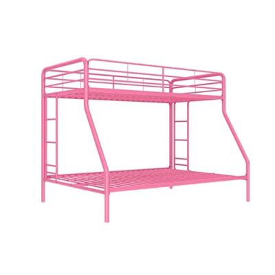 China Double Decker Metal Bunk Bed Twin Full Adult Kid Use Steel Frame 1980x1060mm for sale