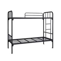 China Double Decker Twin Over Twin Metal Bunk Bed Frame with Ladder 1.0mm Thickness 2000mm Length for sale