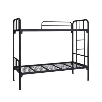 China Double Decker Twin Over Twin Metal Bunk Bed Frame with Ladder 1.0mm Thickness 2000mm Length for sale