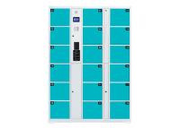 China OEM 18 Door Intelligent Smart Electronic Locker H1800mm W1270mm D460mm for sale