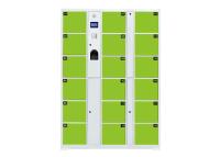 China Smart Electronic Locker 18 Compartment Parcel Delivery Locker H1800mm Cold Rolled Steel for sale