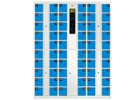 China Mini Door Fingerprint Smart Electronic Locker 1800mm Height 60 Cells for sale
