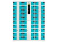 China CCC Charging Station 189kg Mobile Phone Lockers 60 Cell Smart Electronic Locker H1800mm for sale
