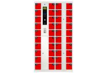 China Smart Phone LCD Screen Intelligent Locker Storage Cabinet 40 Cells H1800mm for sale