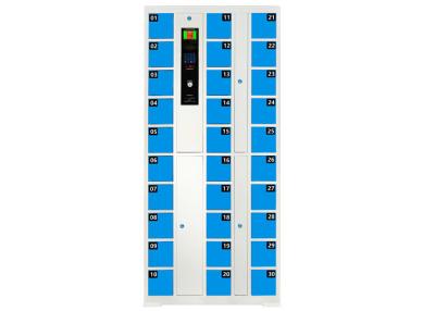 China Smart Electronic Locker 30 Doors Public Charging Station H1800mm for Mobile Phone Storage for sale