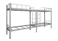 China Heavy Duty Metal Bunk Bed Frame 2000mm Long for Dormitory Secure Storage for sale