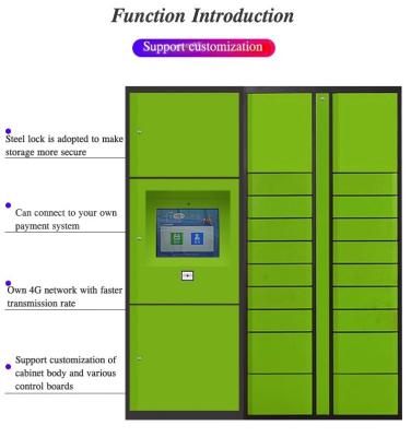 China Intelligent Parcel Locker 1980x1000x500mm Cold Roll Steel Electronic Delivery Cabinet for sale