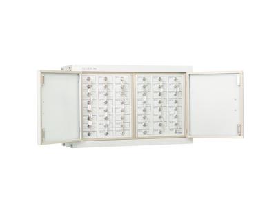 China 48 Doors Steel Locker Cell Phone Shielding Cabinet 1.0mm 65dB Signal Blocking for sale