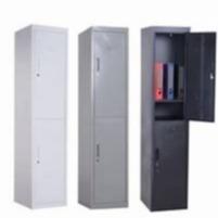 China Metal Storage Locker Cabinet 2 Door Clothing Wardrobe H1850 W900 D450mm 0.15cbm for sale