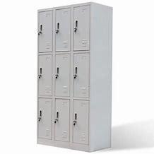 China Iron Staff 9 Door Metal Storage Locker Cabinet 1.2mm Steel Office Furniture H1850mm for sale