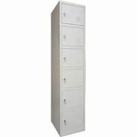 China Slim RAL Metal Storage Cupboard with Locker 6 Doors 0.15m³ Custom Size for sale